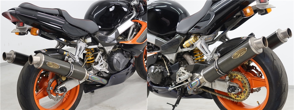 日本代購代標第一品牌【樂淘letao】－♪VTR1000F/SC36 前期 ノジマ チタン×カーボン フルエキゾーストマフラー (H0610Z16)1997年式