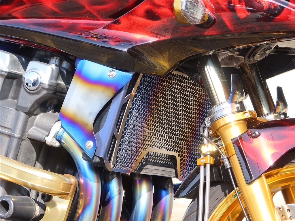 日本代購代標第一品牌【樂淘letao】－♪CB1300SF/SB SC54/'03-'21 オオニシヒートマジック チタン ラジエターコアガード 美品 (H0116A10)